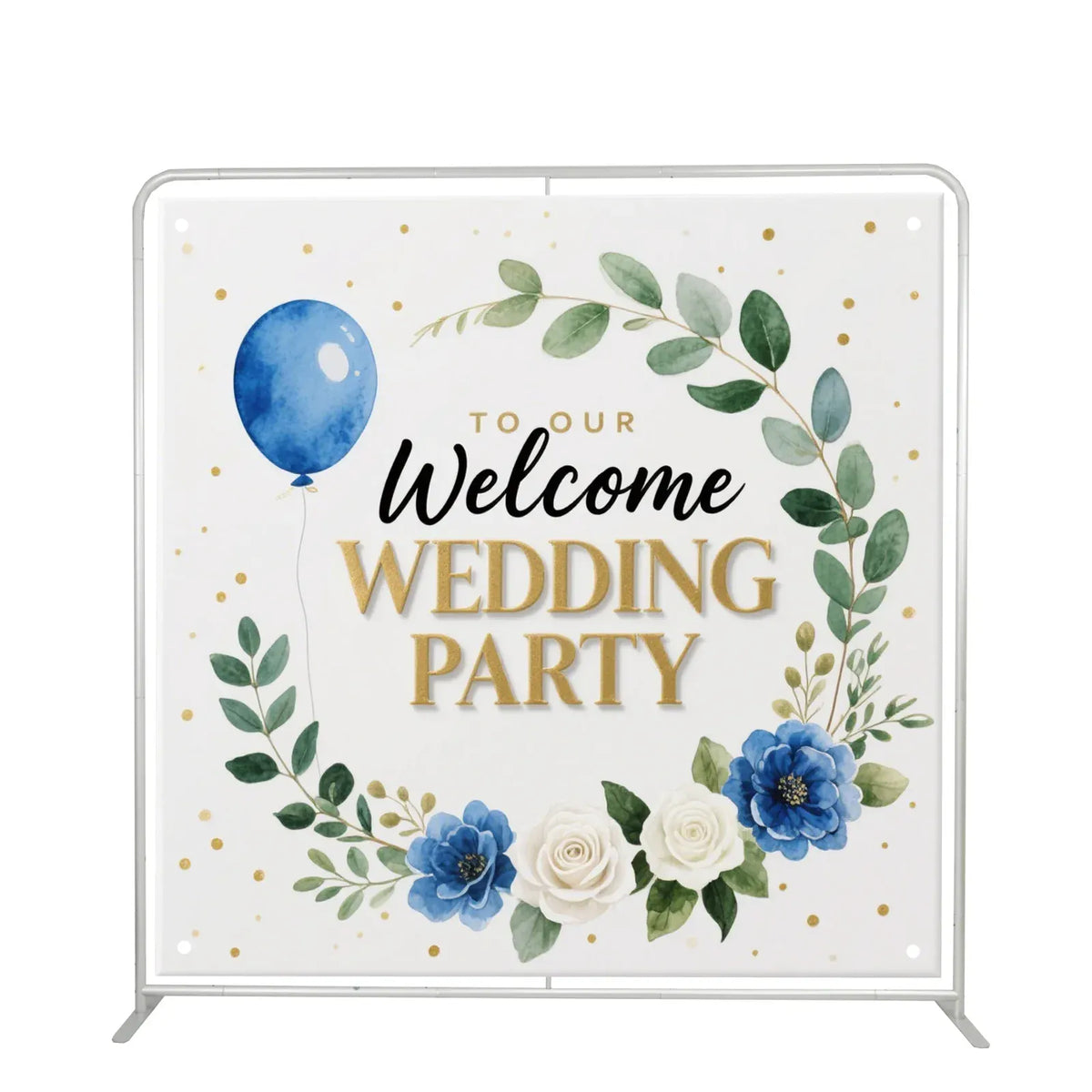 8x8 feet Silver Aluminum Pillowcase Display Stand – Balsa Circle, LLC