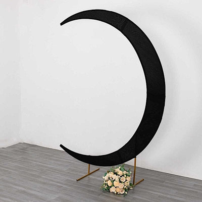 7.5 feet Fitted Spandex Crescent Moon Wedding Arch Backdrop Stand Cove ...