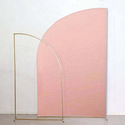 8 feet Fitted Spandex Half Moon Wedding Arch Backdrop Stand Cover ...