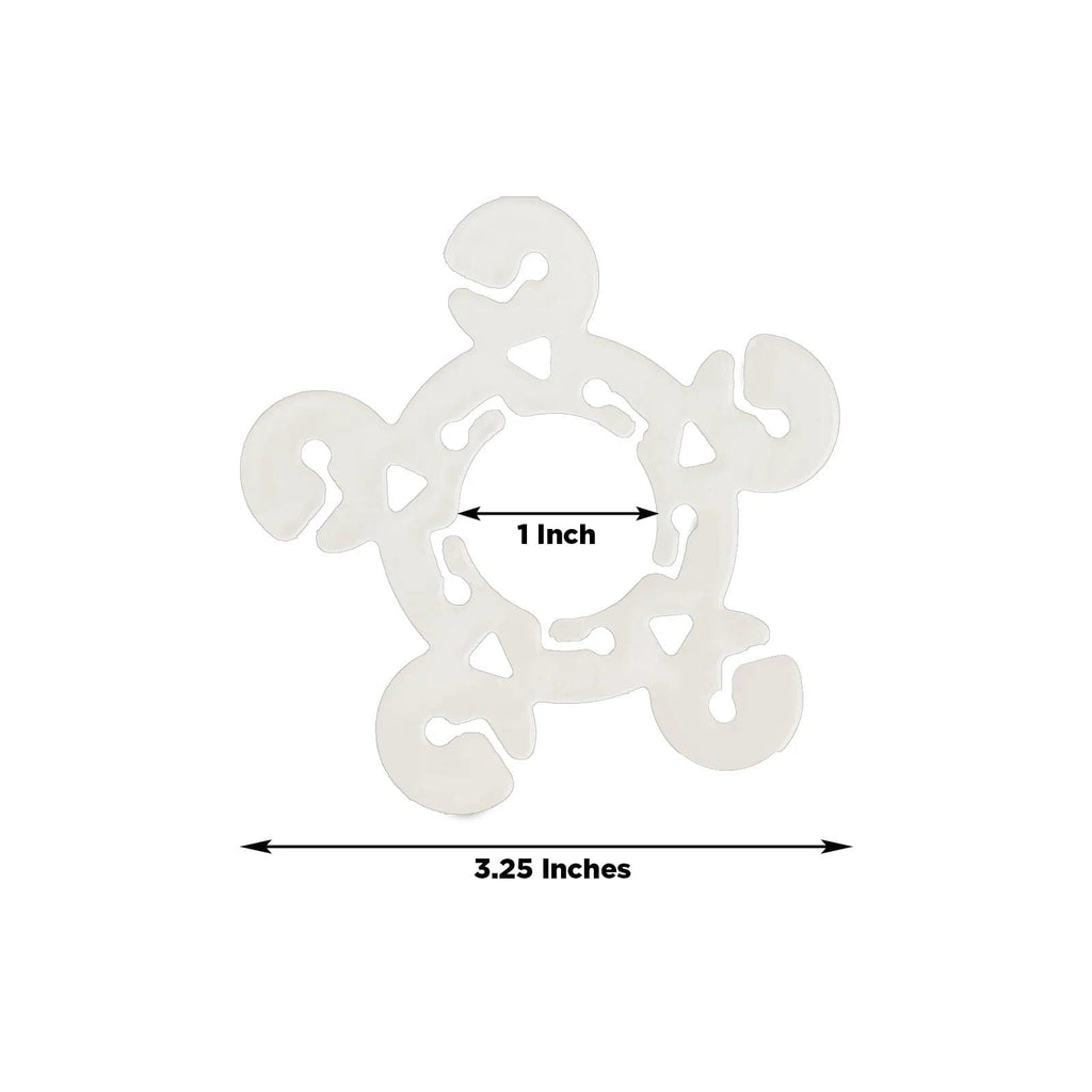 100 Clear Plastic Balloon Clip Connectors Wedding Arch Decoration Tool ...