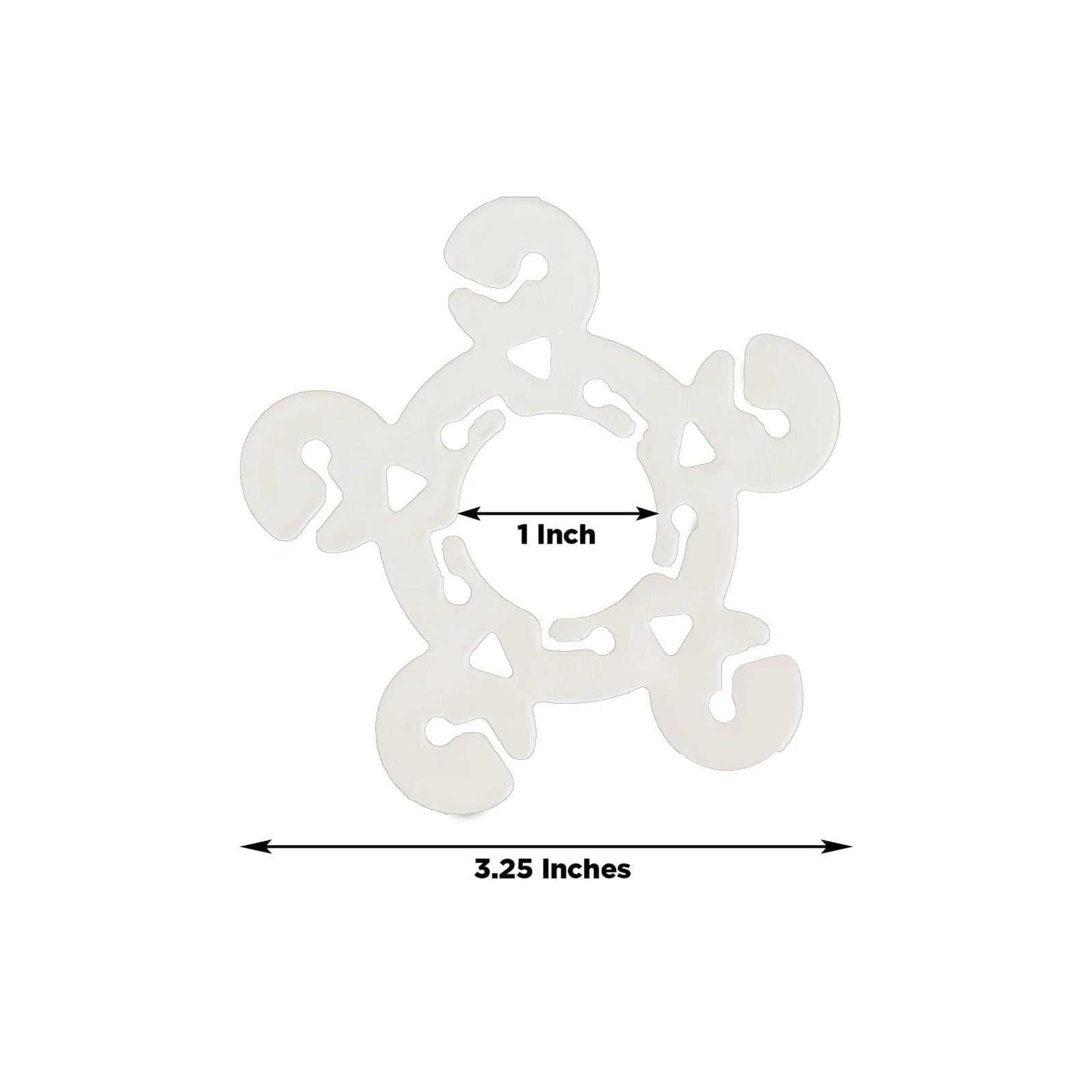 100 Clear Plastic Balloon Clip Connectors Wedding Arch Decoration Tool ...