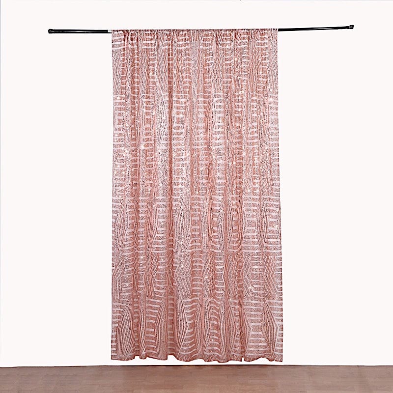 8x8 feet Geometric Sequined Mesh Backdrop Curtain Panel – Balsa Circle, LLC