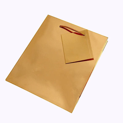12 Gold 7 in Metallic Paper Favor Gift Bags with Handles – Balsa Circle ...