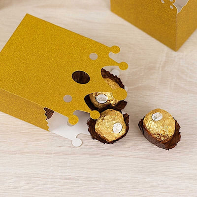 20 Gold Glitter Princess Crown Paper Favor Boxes – Balsa Circle, LLC