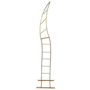 8 feet Gold Metal Display Frame Curved Backdrop Stand Wedding Arch ...