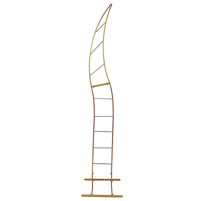 8 feet Gold Metal Display Frame Curved Backdrop Stand Wedding Arch ...