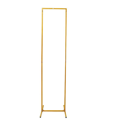 Gold Metal Floral Display Frame Rectangle Backdrop Stand Wedding Arch ...