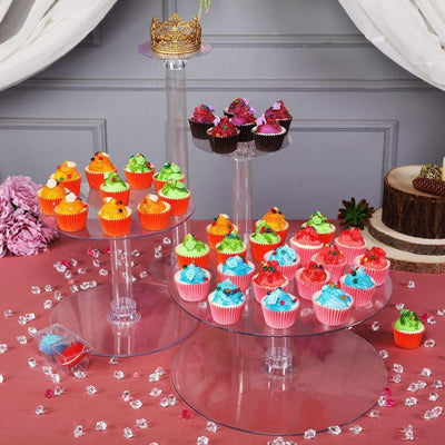 4 Tiers 16 Acrylic Cupcake Stand Set Balsa Circle Llc