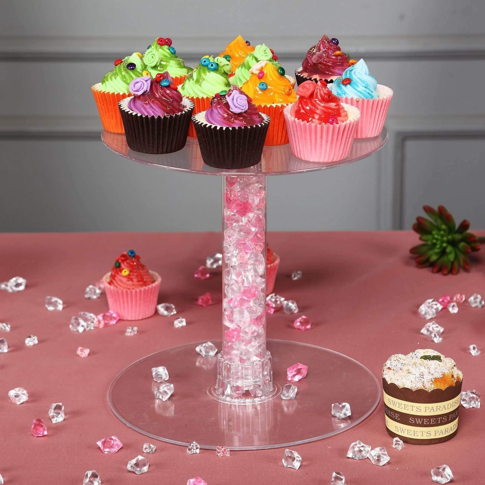 5 Tiers Wedding Party Centerpiece Cake Cupcake Stand Set – Balsa Circle ...