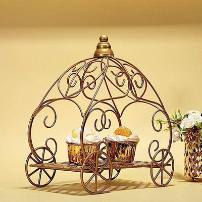 11 in tall Gold Cinderella Carriage Stand Party Centerpiece – Balsa ...