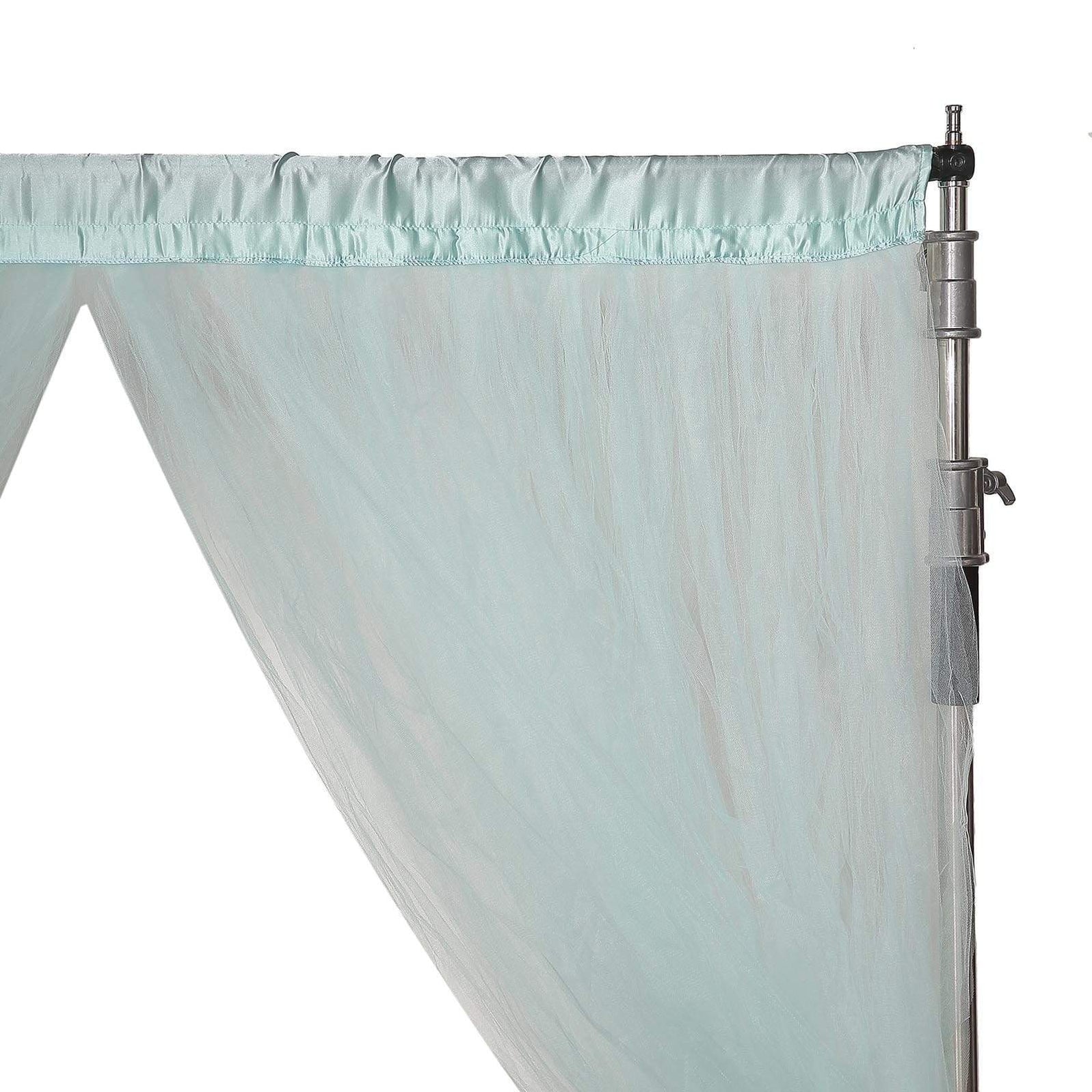 5 feet x 10 feet Sheer Tulle Curtain Backdrop Panels – Balsa Circle, LLC