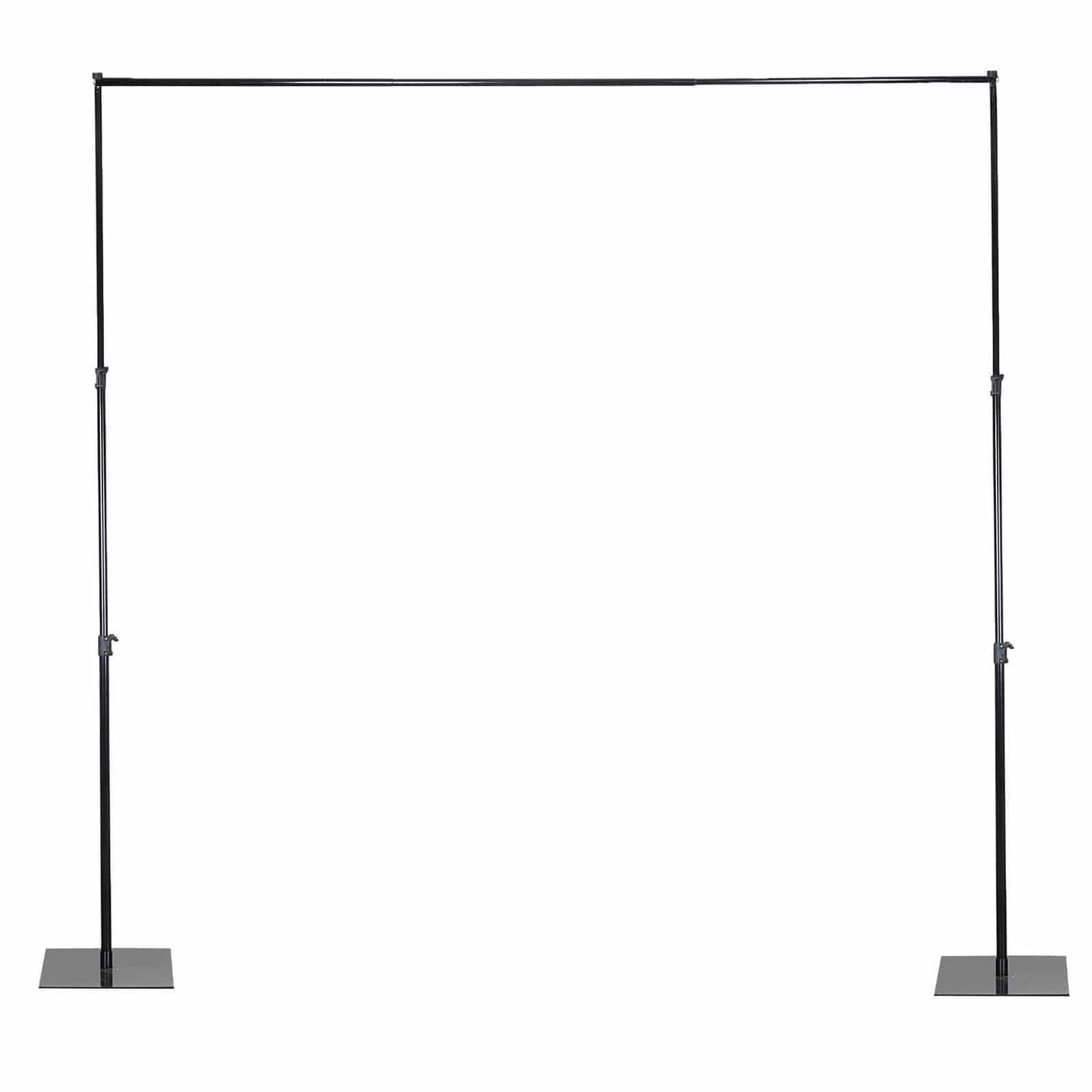 10 ft Heavy Duty Adjustable Pipe and Drape Kit Backdrop Support Stand ...