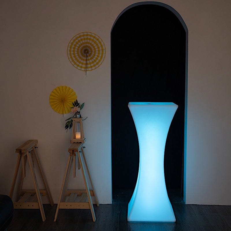 18x43 in Cordless Light Up Cocktail Table Rechargeable LED Furniture ...