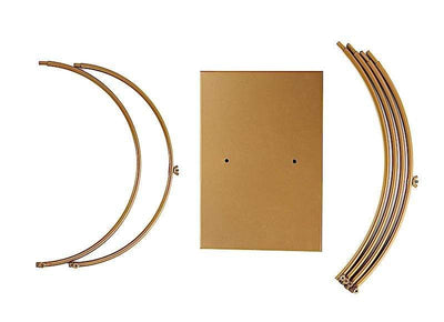 2 Gold Metal Round Hoops Standing Wreath Rings – Balsa Circle, LLC