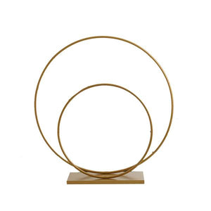 2 Gold Metal Round Hoops Standing Wreath Rings – Balsa Circle, LLC