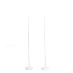 2 pcs 5 ft White Balloon Columns Stands Kit Set – Balsa Circle, LLC