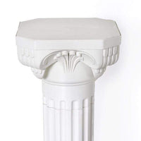 4 White 34 in tall Adjustable Roman Columns Plant Pedestal Stands ...