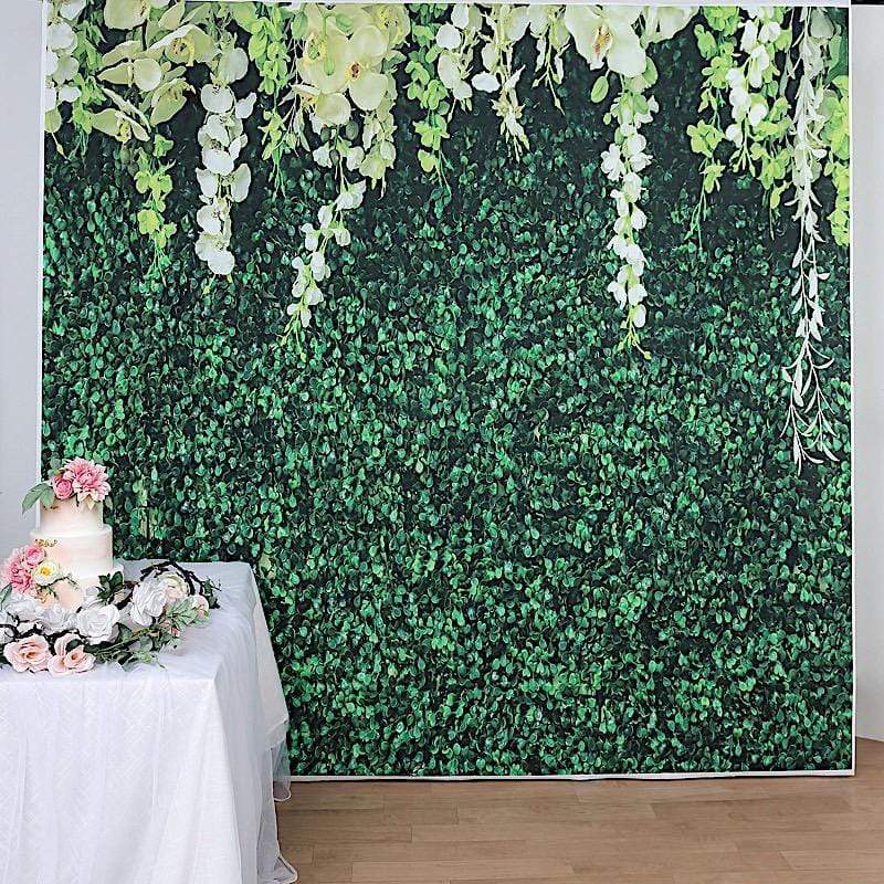 8 ft Vinyl Photography Background Greenery Printed Party Backdrop ...