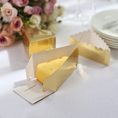 10 Triangle Paper Cake Slice Boxes Party Favors Gift Holders – Balsa ...