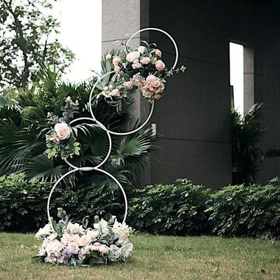 Metal Hoops Pillar Stand Backdrop Decoration – Balsa Circle, LLC