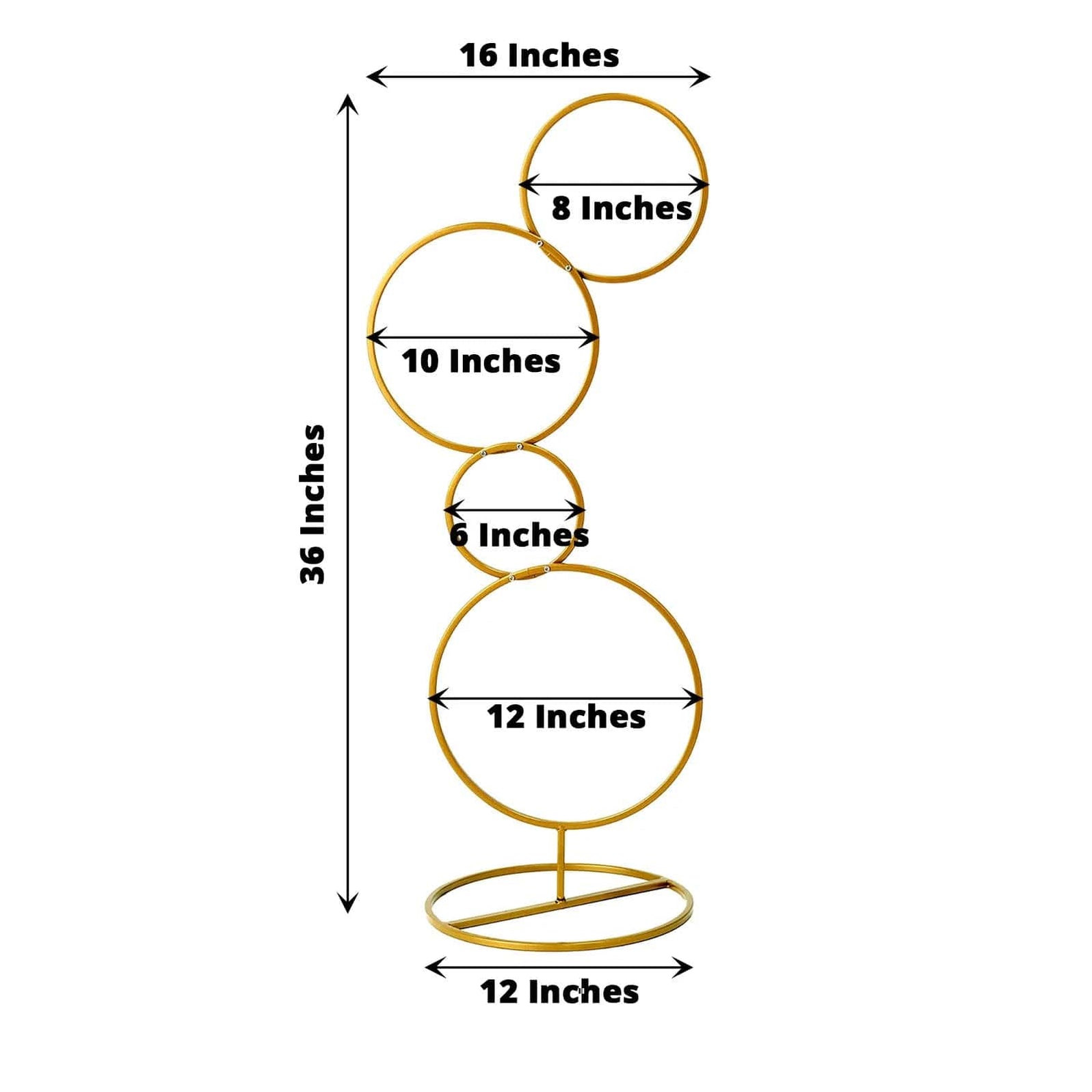 Metal Hoops Pillar Stand Backdrop Decoration – Balsa Circle, LLC