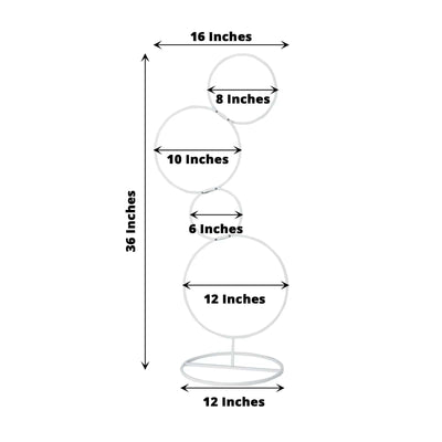 Metal Hoops Pillar Stand Backdrop Decoration – Balsa Circle, LLC