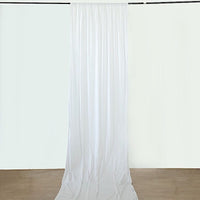 White 5x40 feet Polyester Ceiling Draping Fabric Backdrop Curtain Pane ...