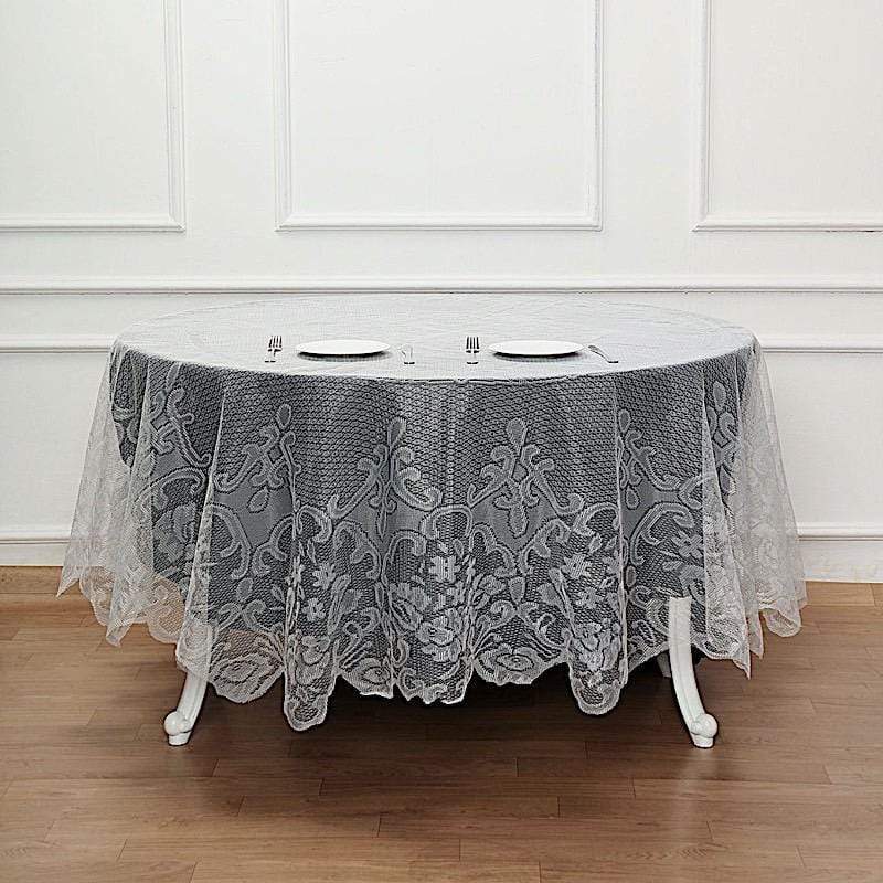 90 inch Premium Lace Round Tablecloth – Balsa Circle, LLC