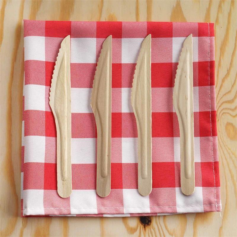 100 pcs 6.5" Natural Birch Wooden Knives – Balsa Circle, LLC