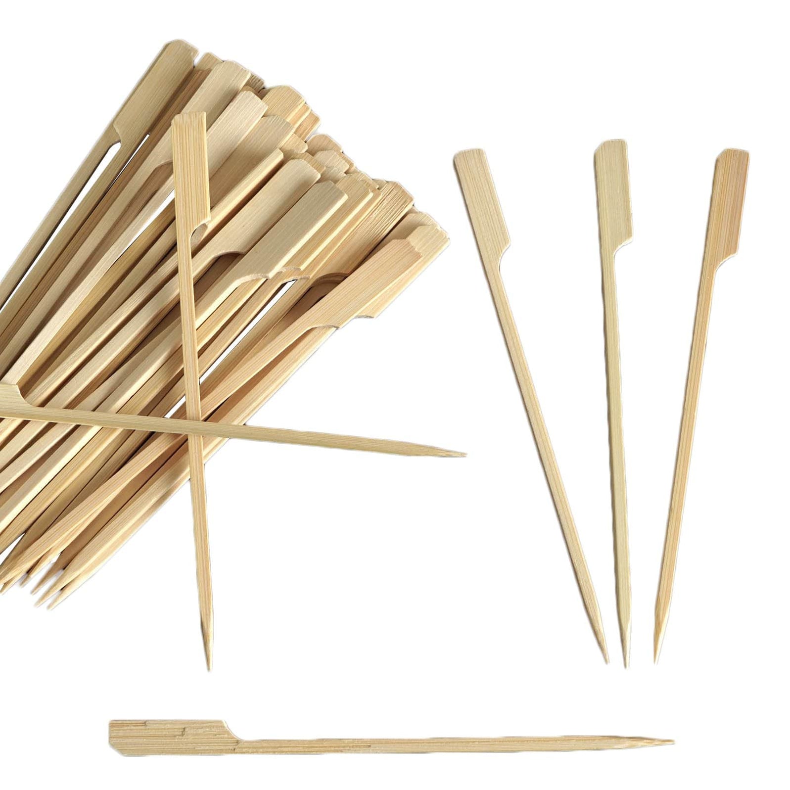 100 pcs 6" Natural Sustainable Bamboo Paddle Picks – Balsa Circle, LLC
